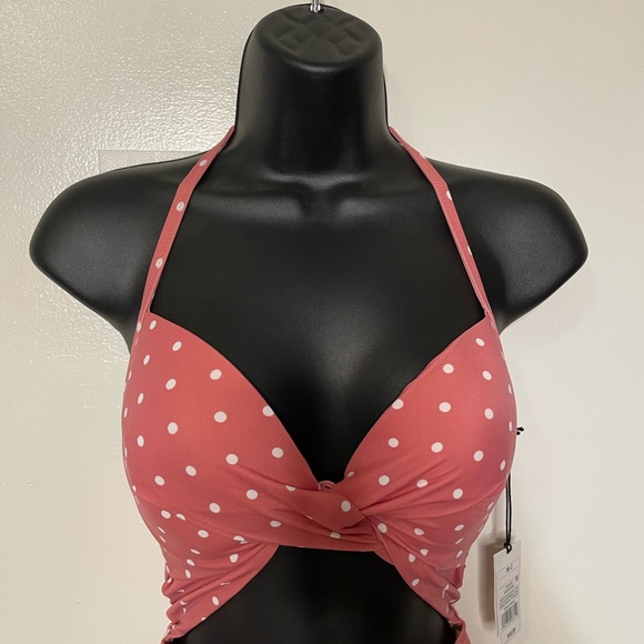 Shade And Shore Swim Shade Shore One Piece Polka Dot Bathing Suit